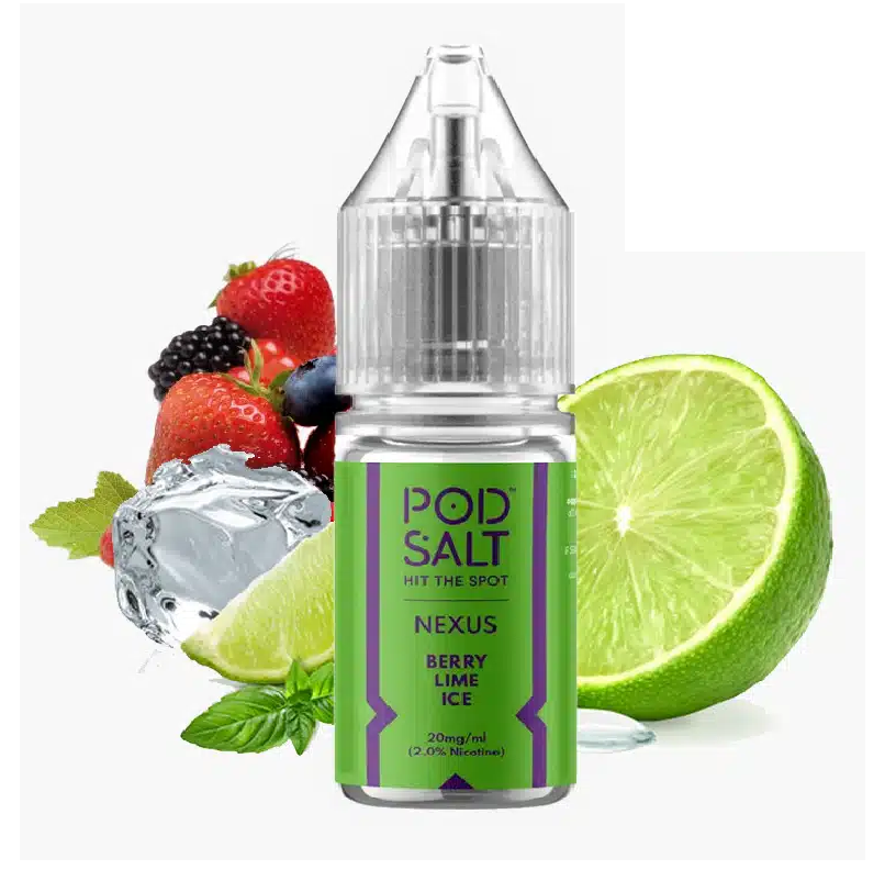 کد 908 : سالت میکس بری ها لیمو یخ پاد سالت Pod Salt Berry Lime Ice